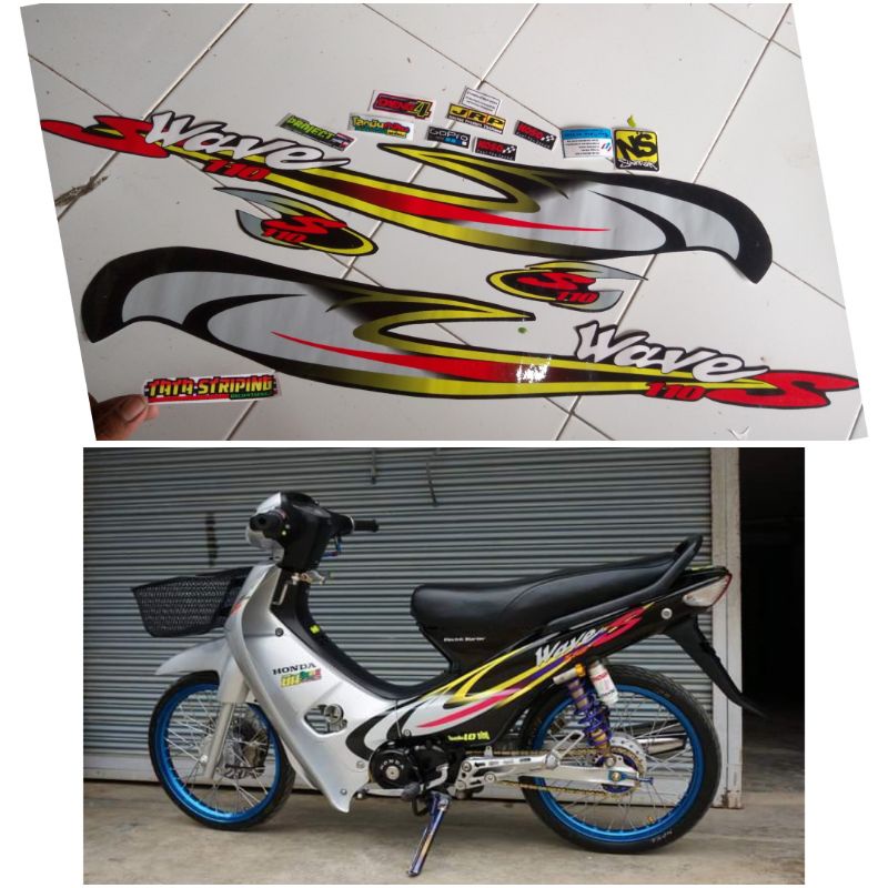 Striping Sticker wave 100/wave s supra fit Old | Shopee Malaysia