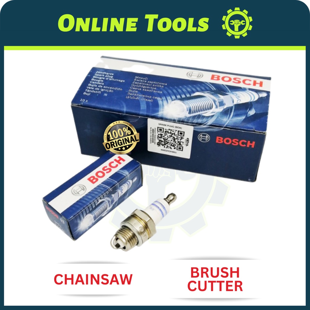 Original Bosch Spark Plug for Chainsaw / Mesin Rumput / Blower / plug ...