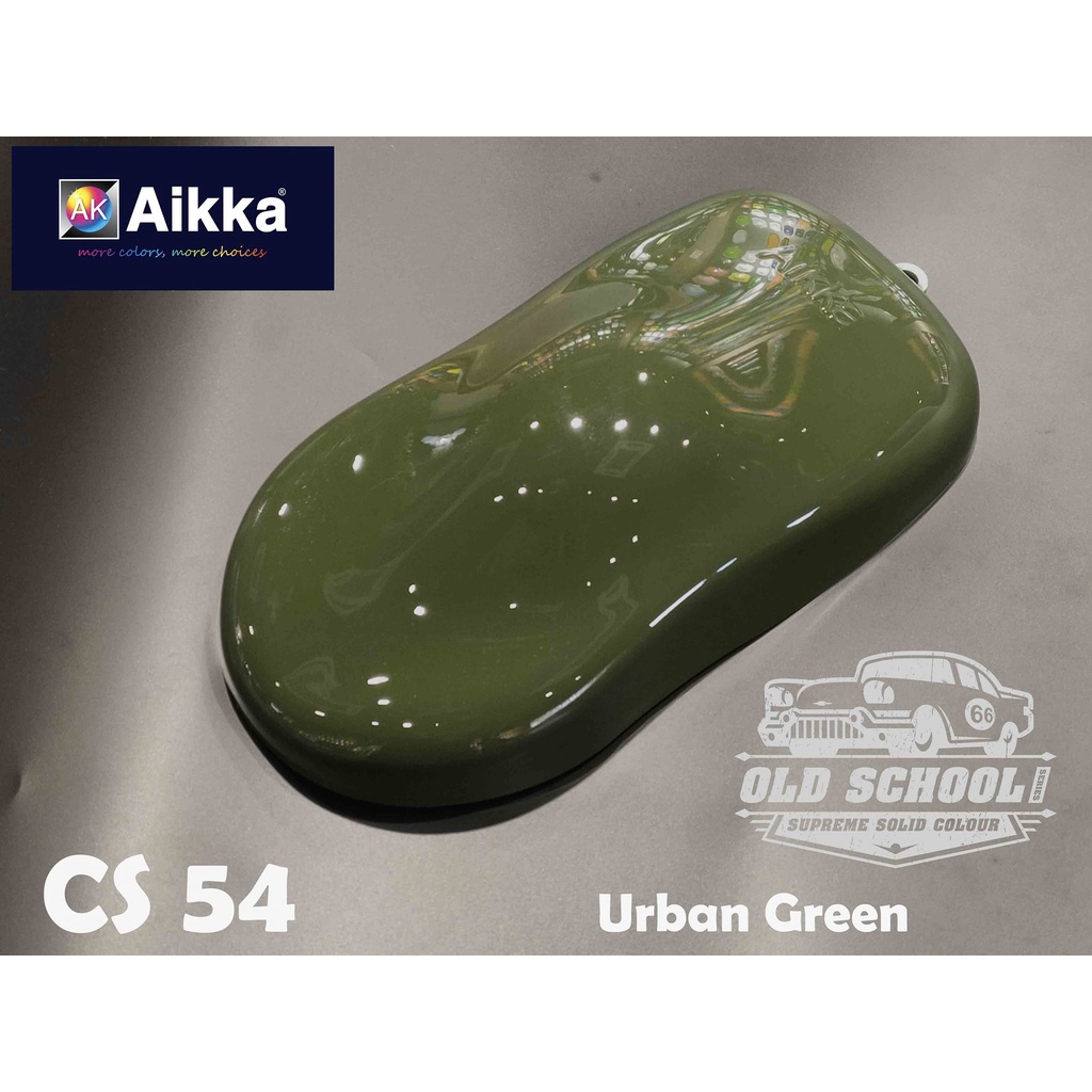 AIKKA CS54 URBAN GREEN 2K Cat Kereta Supreme Solid Old School Series ...