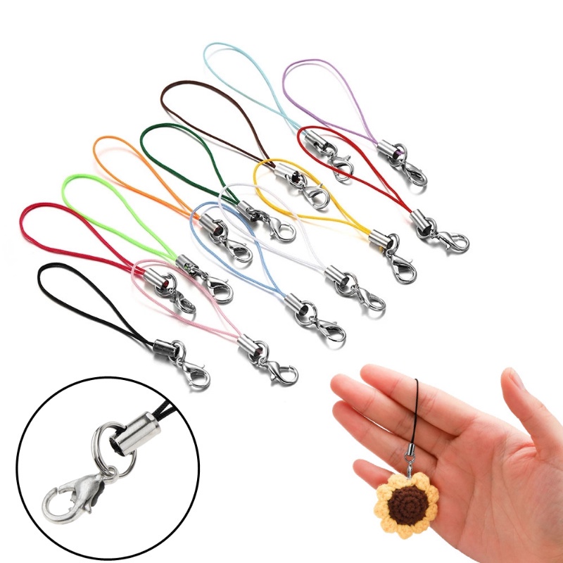 1/510Pcs Multicolor Mobile Phone Lanyard Lariat Strap Cords Silver ...