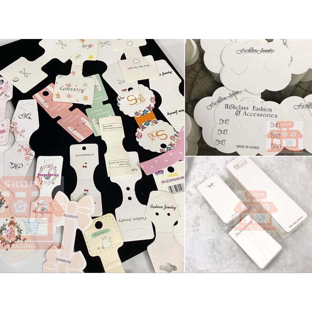 Ready stock Msia tag card display card DIY card Packing Card packaging ...