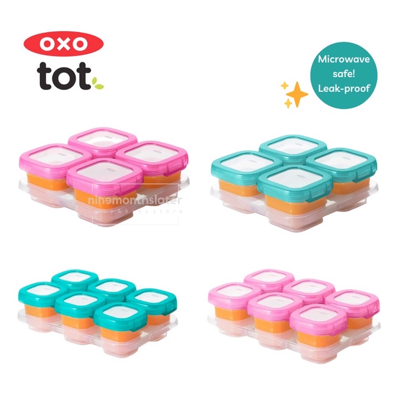 OXO TOT Baby Block Freezer Storage Containers (4OZ) | Shopee Malaysia