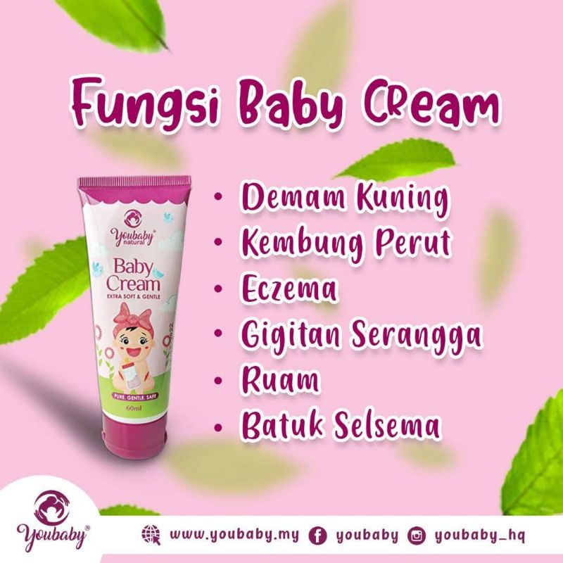 Youbaby cream🔥ready stock🔥 youbaby krim ruam bayi eczema, krim cair kahak dan selsema baby ...