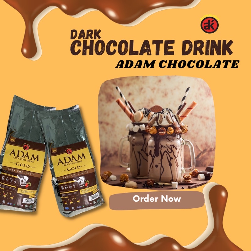 ADAM- Serbuk Air Balang Dark Chocolatte 800g pek Air Minuman Coklat 3 ...