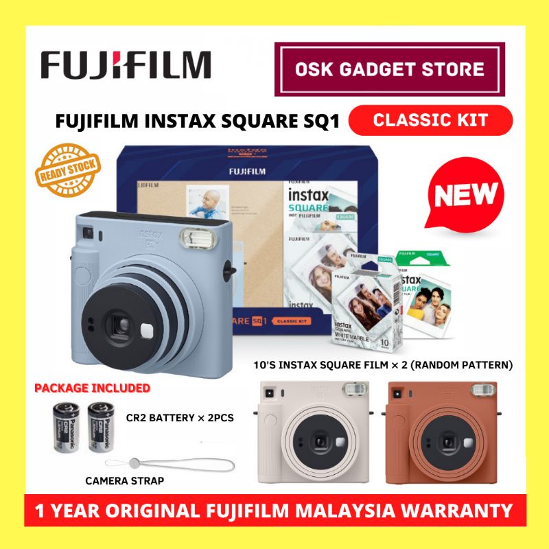 Fujifilm Instax Square SQ1 Instant Film Camera | Free 2 Box Film ...