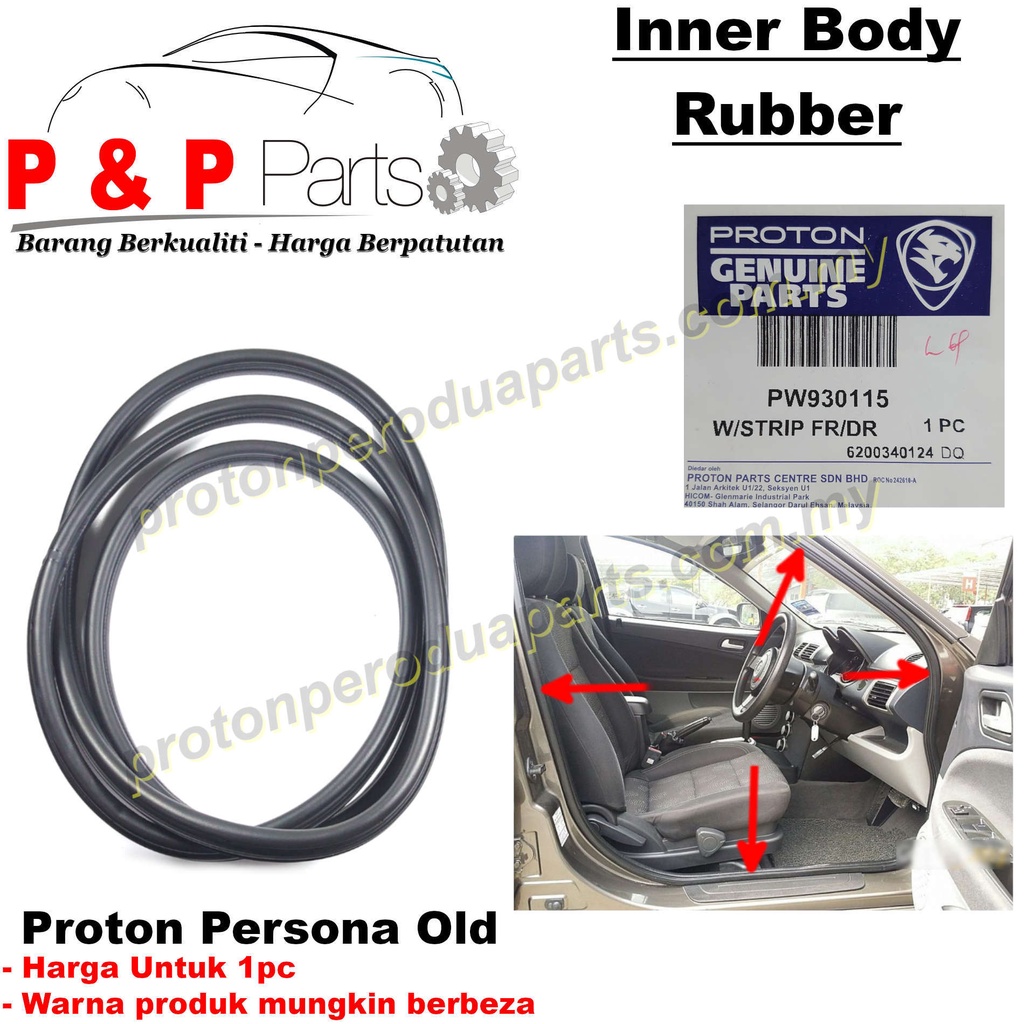 Door Inner Rubber Body Getah Pintu - Proton Persona Old - Original ...