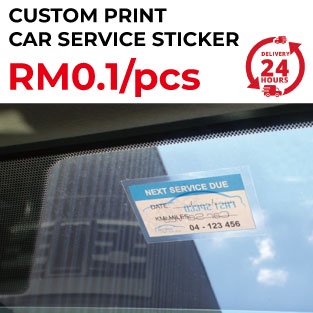 CAR SERVICE STICKER |OIL MILEAGE STICKER / Reminder Sticker / Oil ...