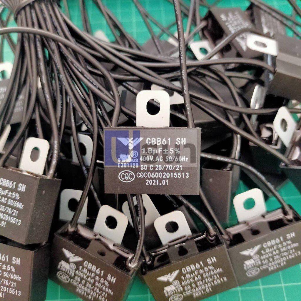 C Fan capacitor 400V 1.5uF 1.8uF 2uF Wing-Wire (1 Pc) | Shopee Malaysia