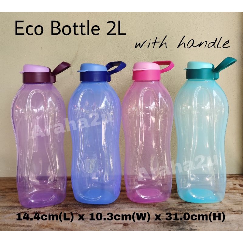 TUPPERWARE GIANT ECO BOTTLE 2L WITH HANDLE / NEW COLOR / READY STOCK ...