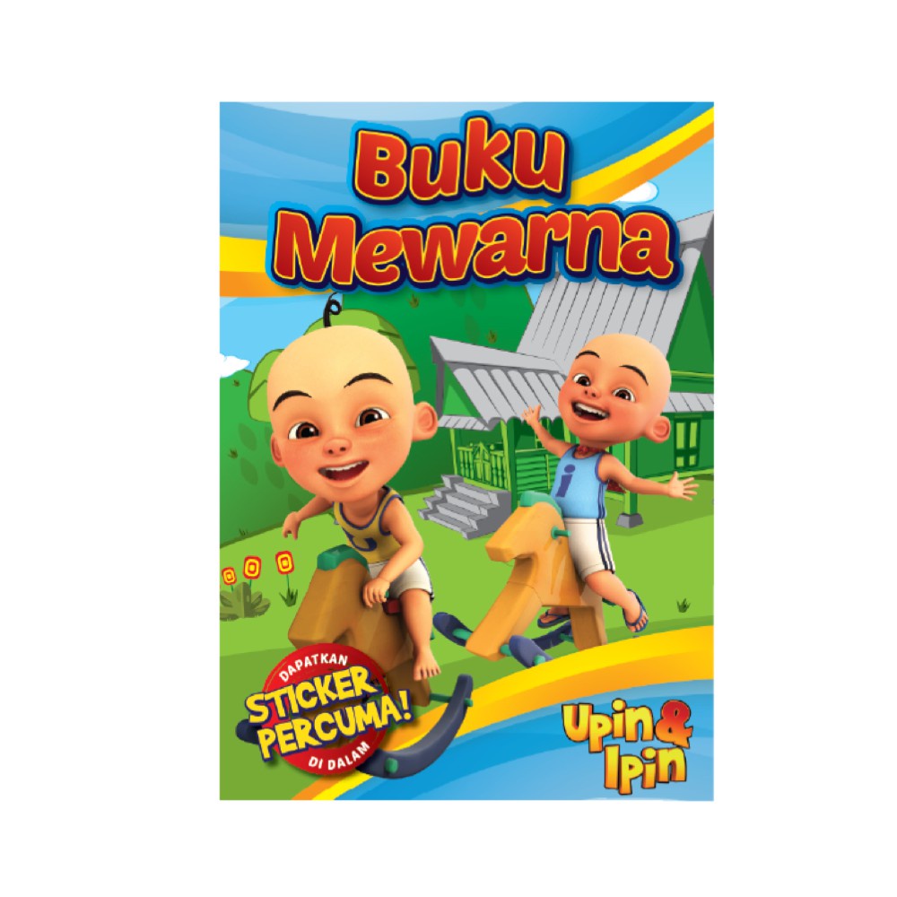 [ Local Ready Stocks ] Original Genuine Upin Upin Colouring Book Buku ...
