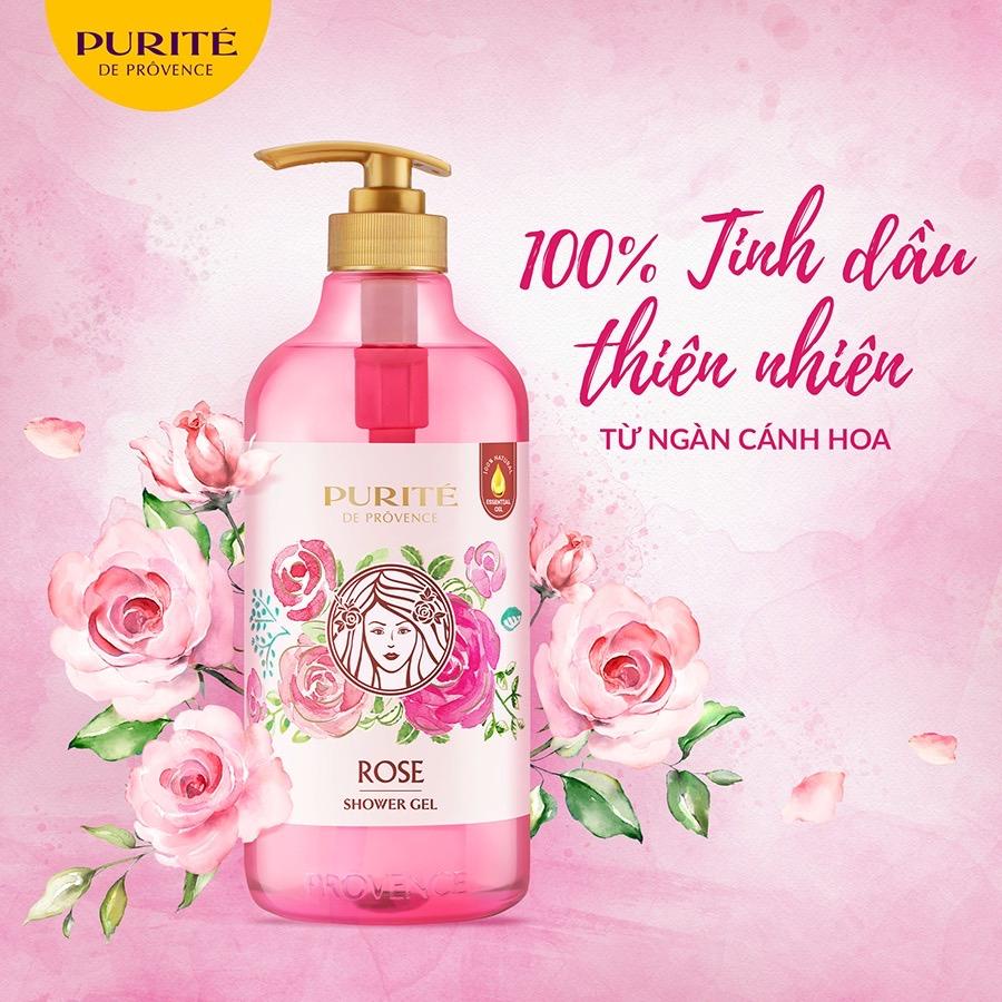Purite Rose Scent Bath Shampoo Combo (Shower Gel 850ml + Luu Huong ...