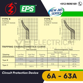 EPS 1 Pole MCB 6A 10A 16A 20A 32A 40A 63A Miniature Circuit Breaker 6KA ...