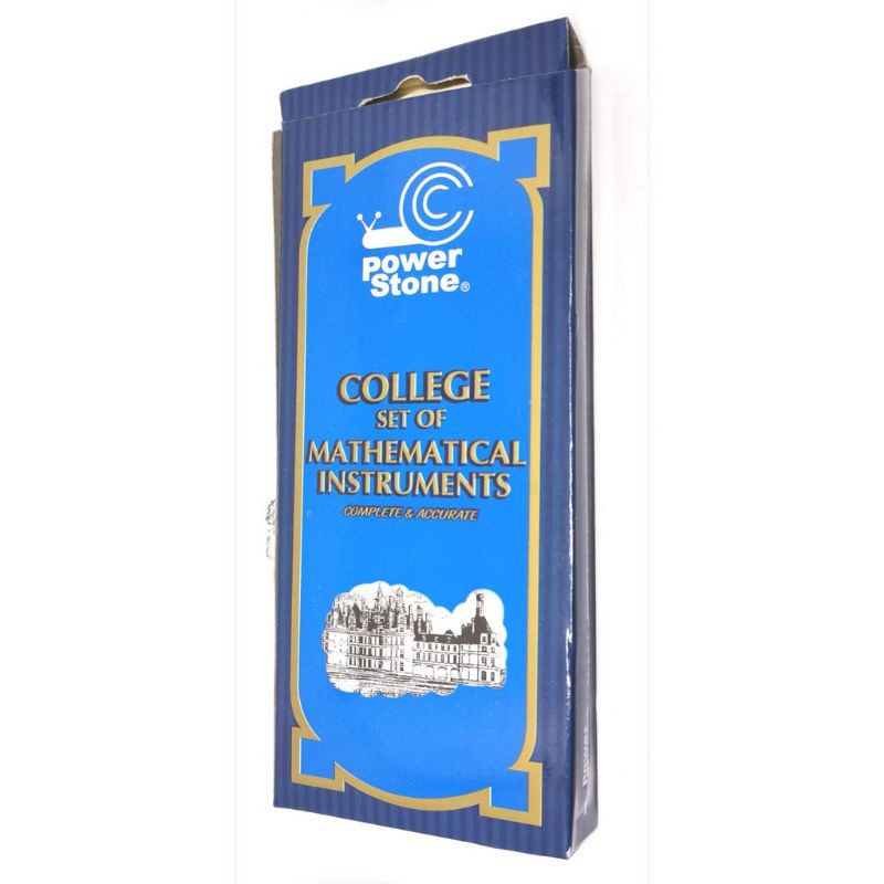 POWER STONE COLLEGE SET OF MATHEMATICAL INSTRUMENTS COMPLETE | Shopee ...