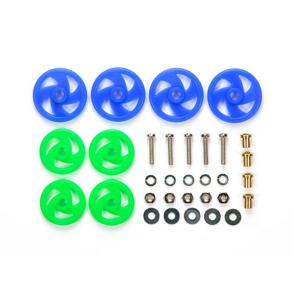 [Made In JAPAN] Tamiya Low Friction Roller Set (Blue & Light Green ...