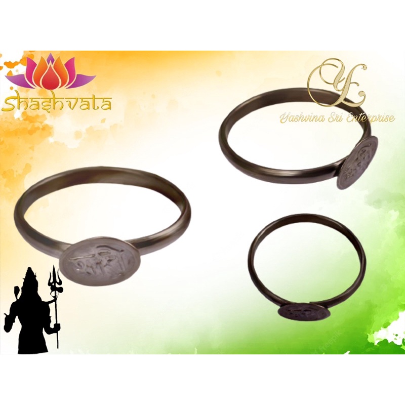 Shashvata Shani Dhosa Nivarna Black Horse Shoe Iron Ring | Shopee Malaysia