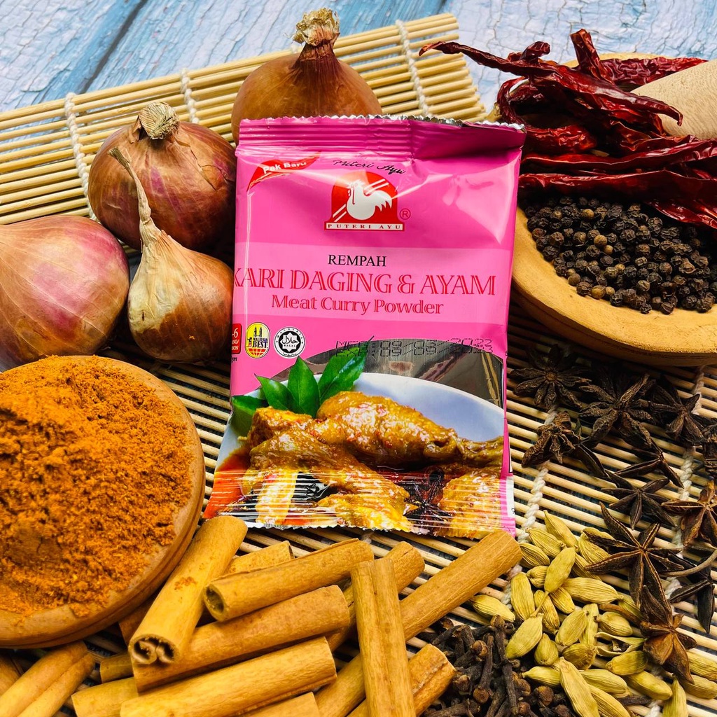 PUTERI AYU REMPAH KARI DAGING & AYAM (52 g) | Shopee Malaysia