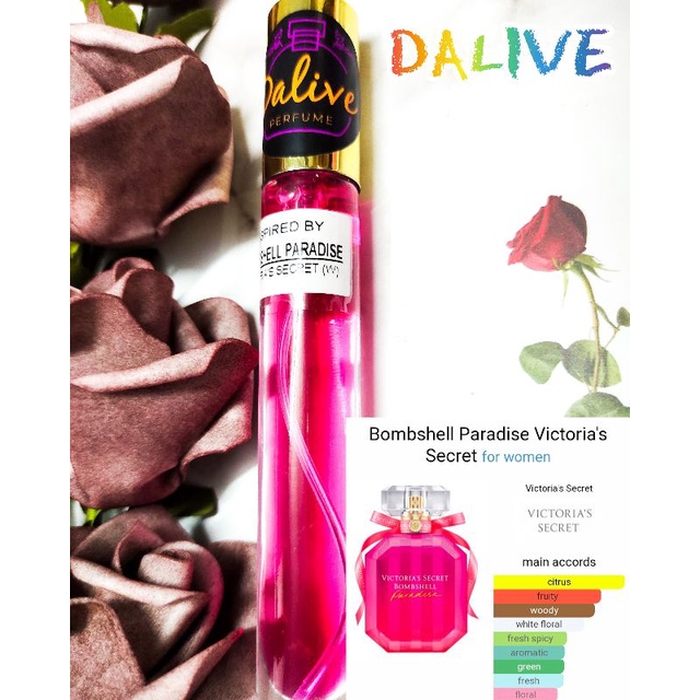 PERFUME EDP BOMBSHELL PARADISE INSPIRED BY VICTORIA SECRET 10ML (HIGH ...