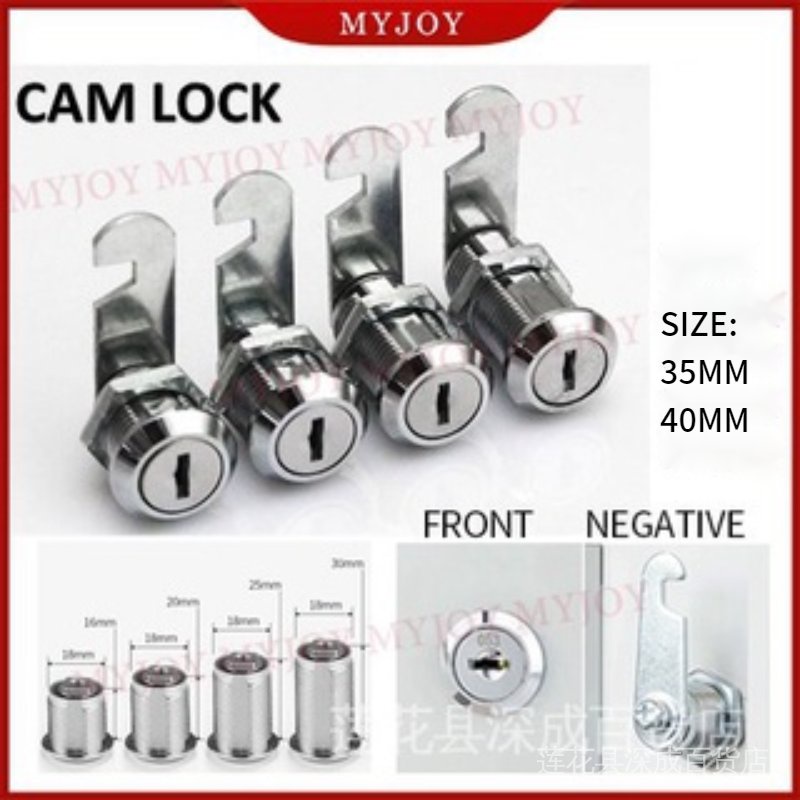 35mm 40mm Kunci Peti Surat Kabinet Almari Laci Cam Lock Cabinet Drawer ...