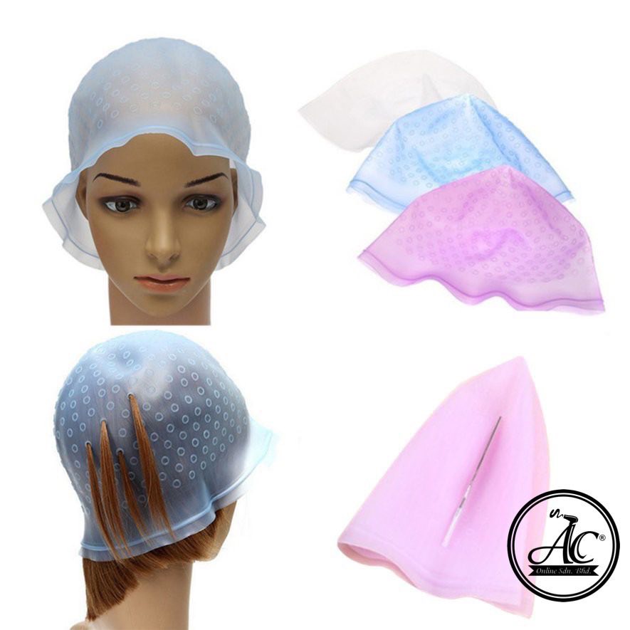 Reusable Silicone Highlight Dye Cap Hair Colouring Cap Hair Color ...