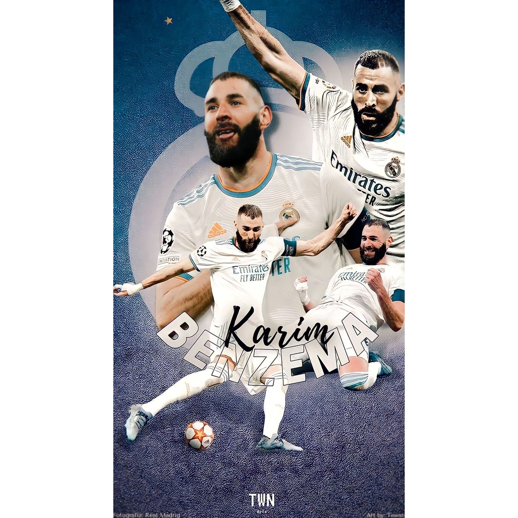 Benzema KARIM BALL POSTER (CAN CUSTOM) | Shopee Malaysia