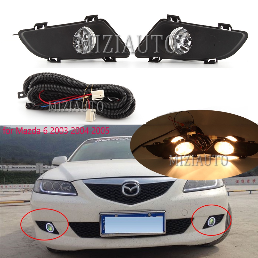 car fog lights for Mazda 6 2003 2004 2005 headlight fog light covers ...