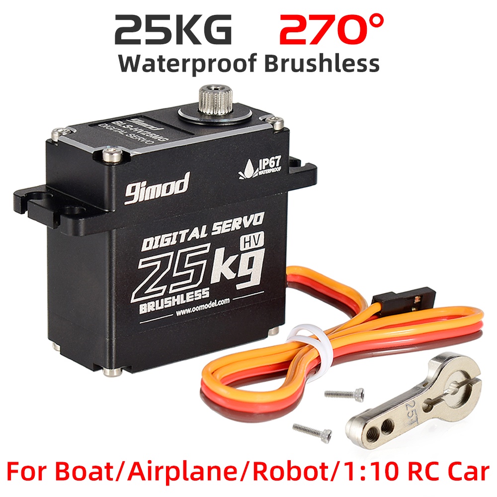 9imod Waterproof Brushless Coreless Servo 50KG 45KG 35KG 25KG 180 ...