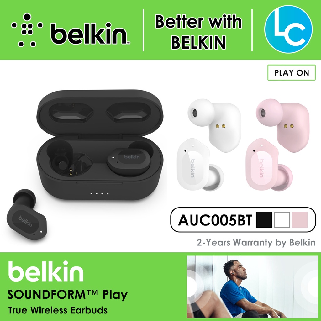 BELKIN AUC005bt SOUNDFORM™ Play True Wireless Earbuds - Available ...