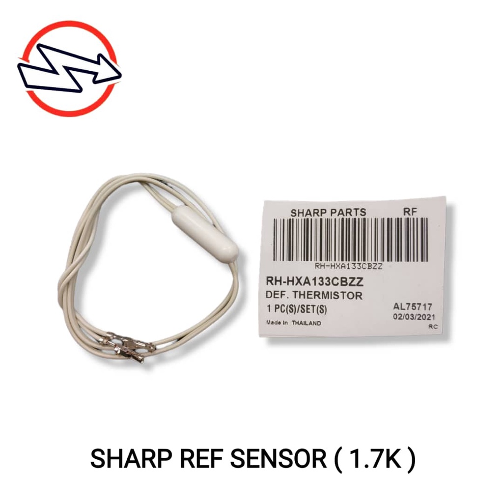 RH-HXA133CBZZ SHARP REFRIGERATOR DEFROST SENSOR 1.7K / SENSOR PETI ...