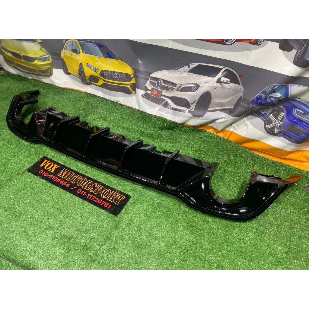 1 volkswagen golf mk8 gti rline maxton rear diffuser fit for untuk gti ...