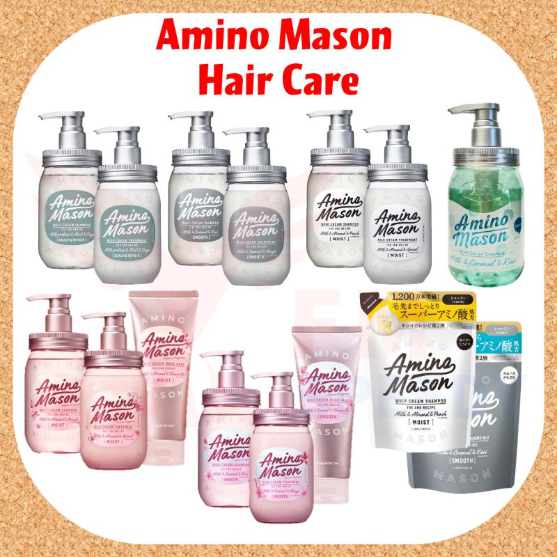 Amino Mason Hair Shampoo/Treatment/Hair Mask | Shopee Malaysia