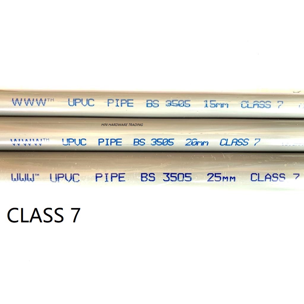 BRAND BBB PVC PIPE CLASS 7 / GREY / PVC PIPE TEBAL / 15mm (1/2") / 20mm ...
