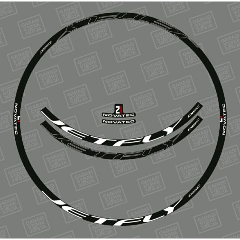 Novatec Jetfly Disc Rims Sticker Decal 25 mm wide | Shopee Malaysia