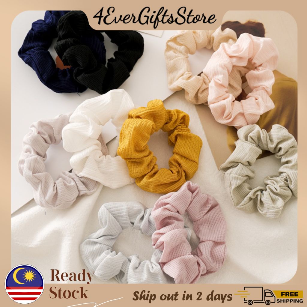 [READY STOCK] H26 Korea Japan INS Style Wrinkles Elastic Ponytail ...