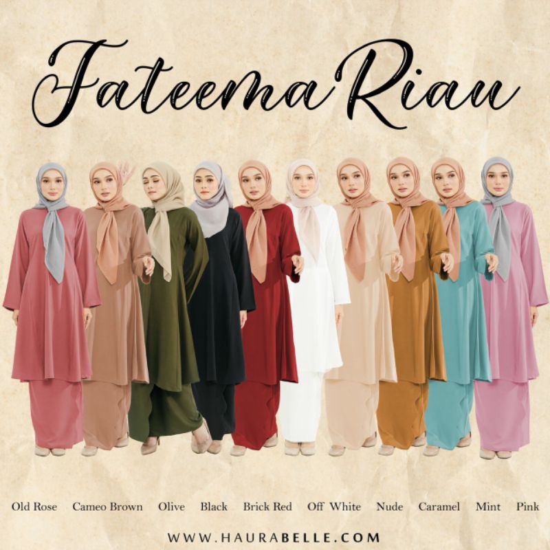 FATEEMA KURUNG PART 3🔸 ORIGINAL HAURABELLE 🔸 READY STOCK | Shopee Malaysia