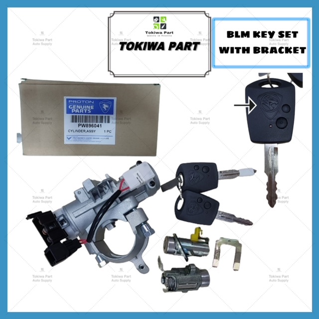 ORIGINAL PROTON SAGA BLM FL FLX KEY SET REMOTE CAR KUNCI PINTU START ...