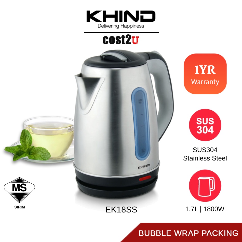 Khind/Mayer/Electrolux/Pensonic 0.5/1.7/1.8L Smart Kettle | CJK-E170DSX EK18SS E2EK1-100W PAB ...