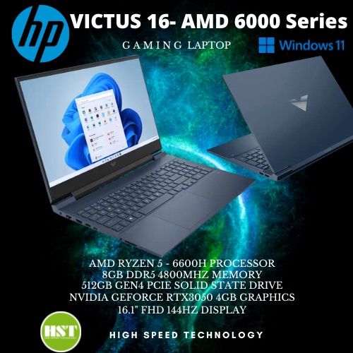 HP Victus 16 Gaming Laptop - E1044AX (Performance Blue) | Shopee Malaysia