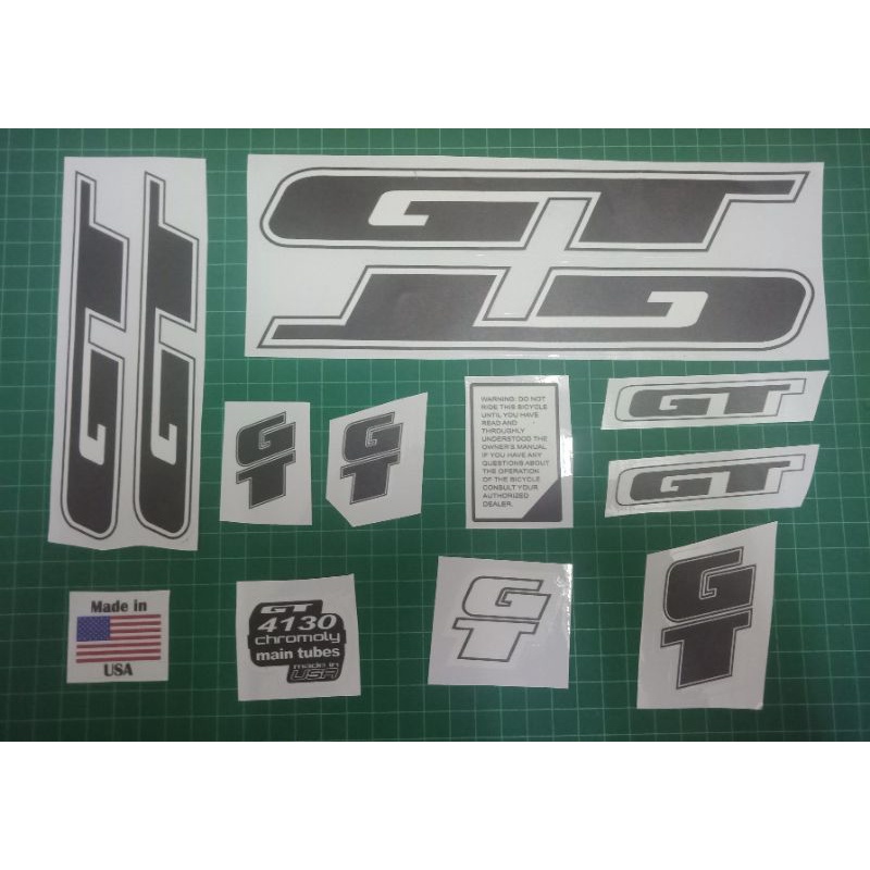 BMX GT Universal Decal Transparent Sticker Black | Shopee Malaysia