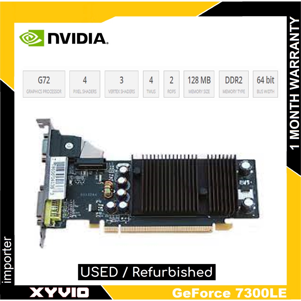nVidia Geforce 7300LE 128MB DDR2 Graphics Card | Shopee Malaysia