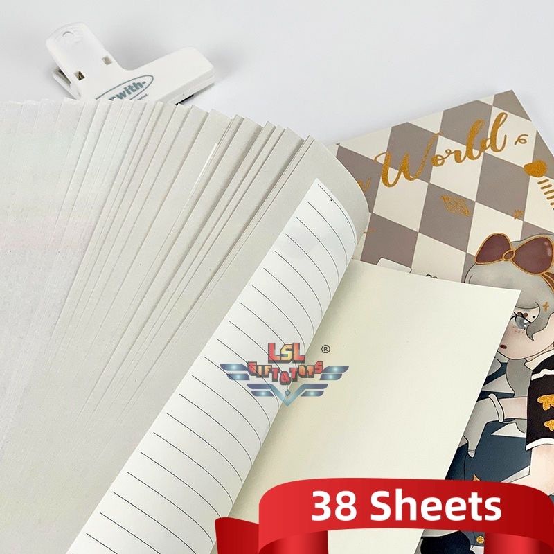 [R-625] LSL GIFTS B5 16K Size Notebook 76 Pages Horizontal Line Journal ...
