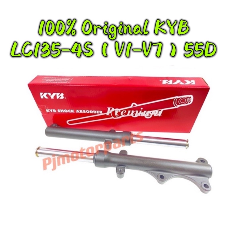 LC135 LC 135 4S V1 V2 V3 V4 V5 V6 V7 Auto LC135 NEW 55D (100% Original KYB) Batang Fork Depan ...