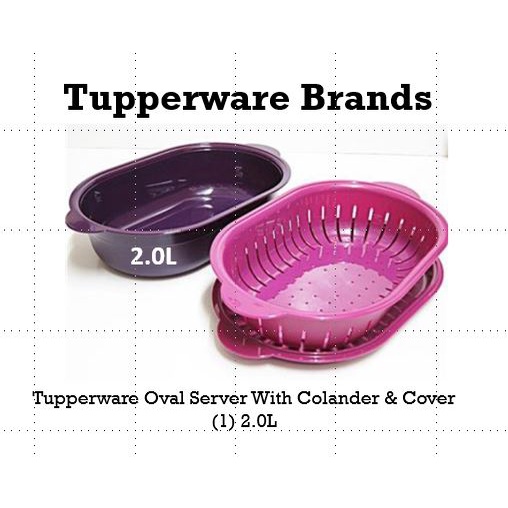 Tupperware Oval Server With Colander (1) 2.0L OR Oval Server (1) 4.0L ...