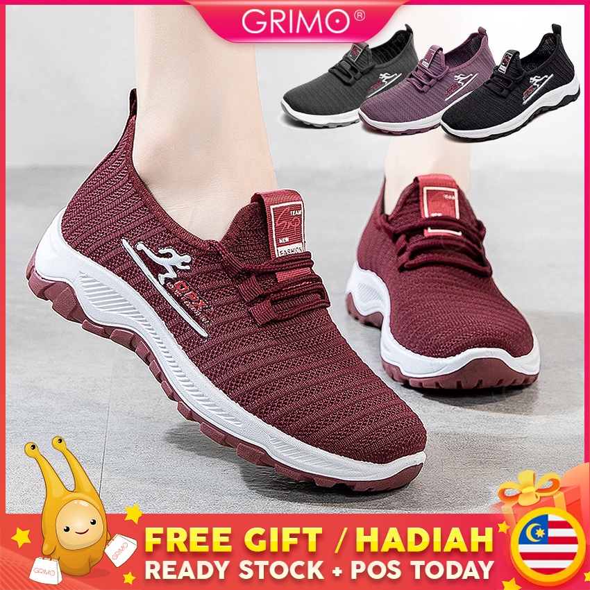 READY STOCK💝GRIMO The Runhuman Sneaker Women's Sport's Shoes Kasut ...