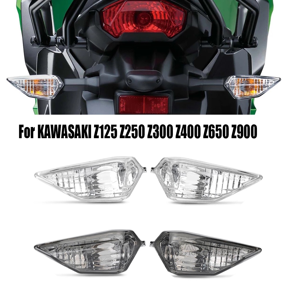 Turn Signal Indicator Light Lens For KAWASAKI Z125 Z250 Z300 Z400 Z650 ...