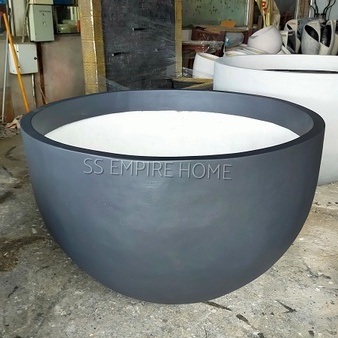 REX FP15 XXL 4 Feet Fiberglass Round Bonzai Bonsai Tree Pot Plant ...