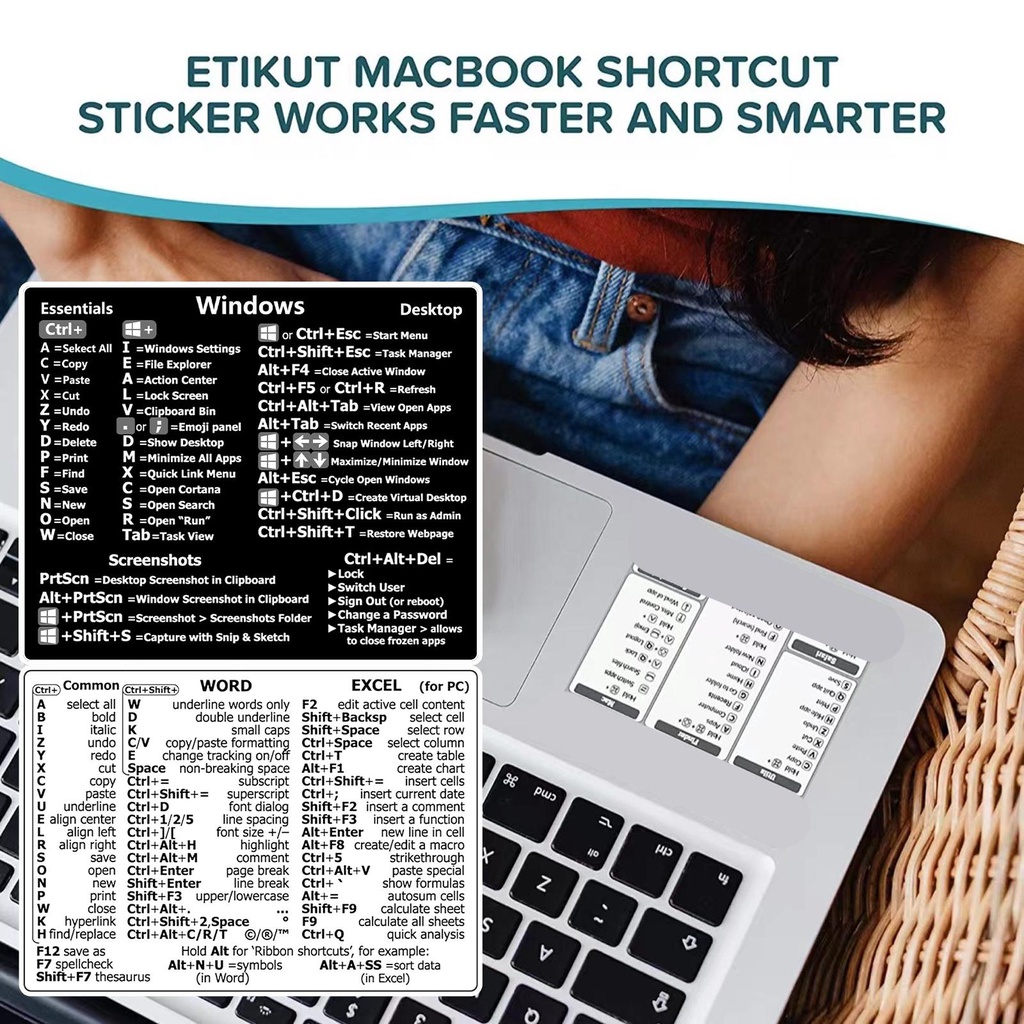 Computer Shortcut Key Stickers Refer To Keyboard Stickers For General ...