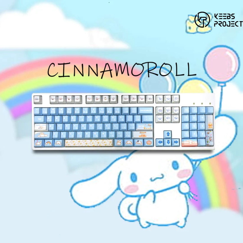 Kuromi x My Melody x Hello Kitty Pompompurin Keroppi Cinnamon Roll ...