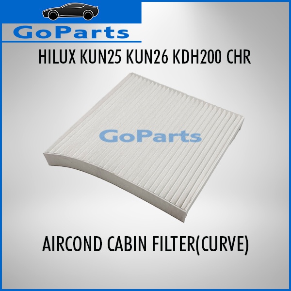 TOYOTA HILUX KUN25 KUN26 KDH200 CHR AIRCOND CABIN FILTER CURVE 87139 ...