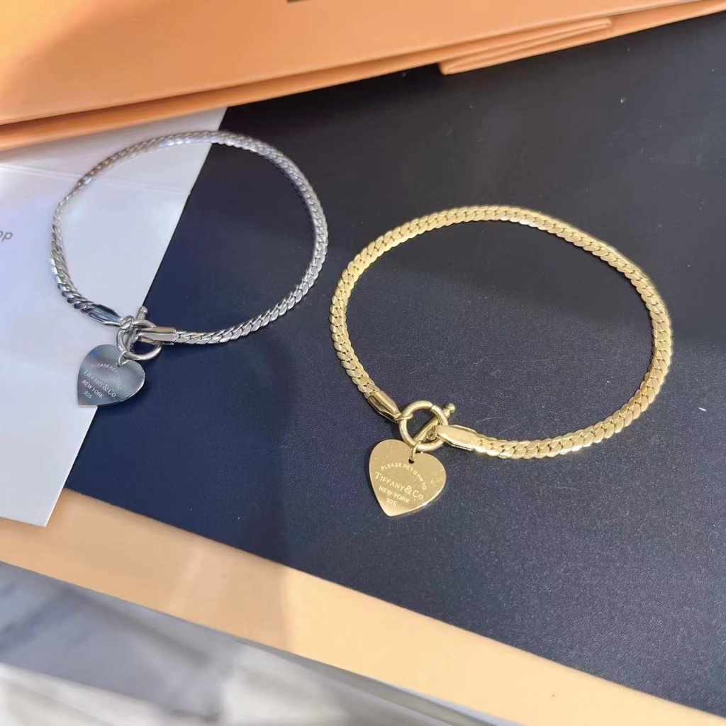 Fashion temperament stainless steel snake bone chain love OT chain ...