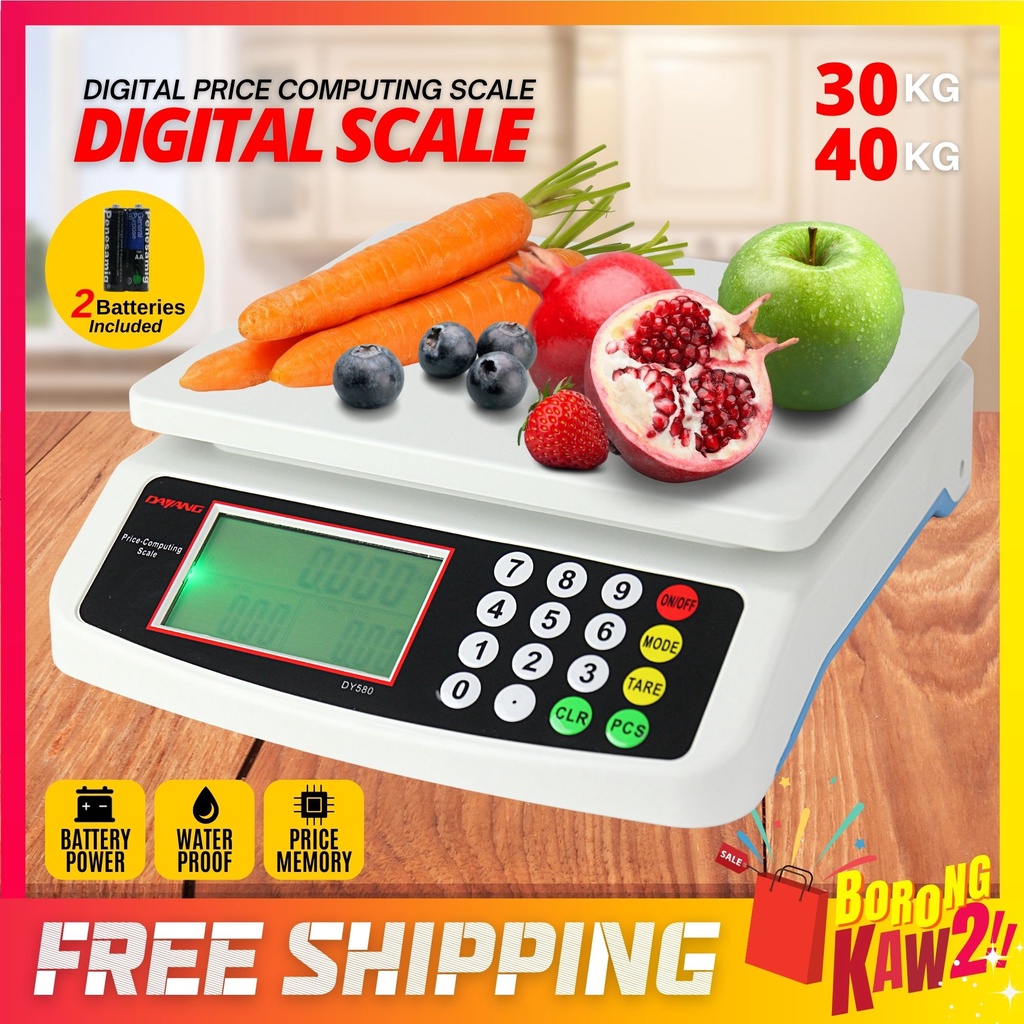 BKK 30kg/40kg Weight Scale Price Auto Penimbang Digital Scale Penimbang ...